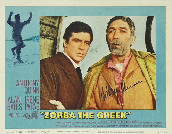 Zorba the Greek (Signed) - Movie Posters Original Movie Poster ...