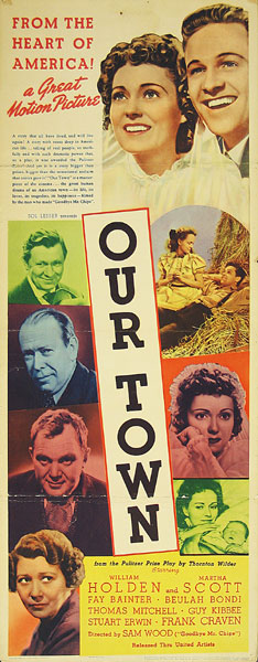 Our Town - Movie Posters Original Movie Poster Collectible Movie Posters