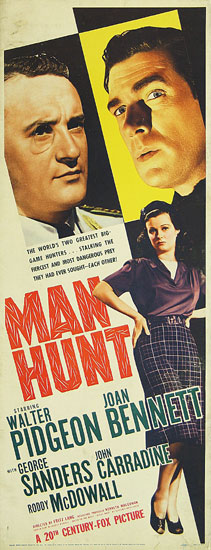Man Hunt - Movie Posters Original Movie Poster Collectible Movie Posters