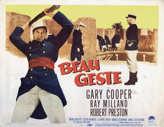 Beau Geste - Movie Posters Original Movie Poster Collectible Movie Posters