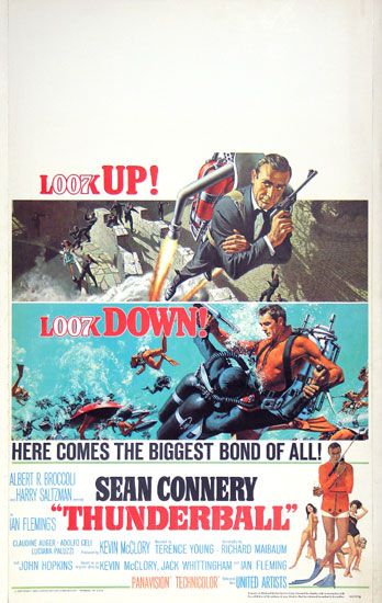 Thunderball - Movie Posters Original Movie Poster Collectible Movie Posters