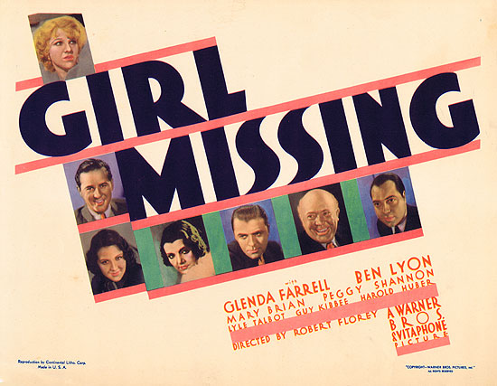 Girl Missing - Movie Posters Original Movie Poster Collectible Movie ...
