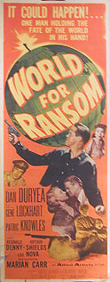 World For Ransom - Movie Posters Original Movie Poster Collectible ...