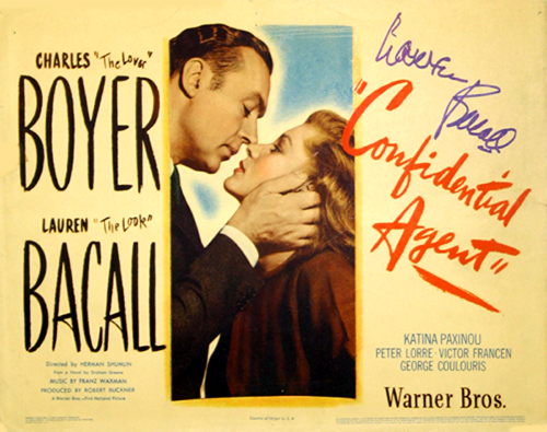 Confidential Agent (Signed) - Movie Posters Original Movie Poster ...
