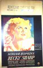 Becky Sharp - Movie Posters Original Movie Poster Collectible Movie Posters
