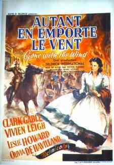 Gone With The Wind Autant En Emporte Le Vent - Movie Posters Original ...